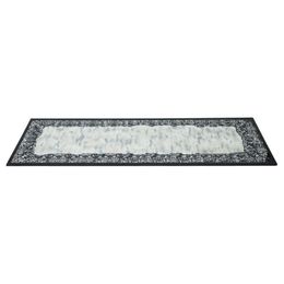 byRoom Spiegel mit Flower Print 60 x 180cm, schwarz skandinavische Deko Online Shop