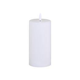 Chic Antique LED Stumpenkerze inkl. Batterien H15/&Oslash;7,5 cm, weiss