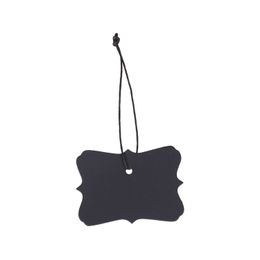 Chic Antique Anh&auml;nger mit gewellter Kante L7/B5 cm, schwarz