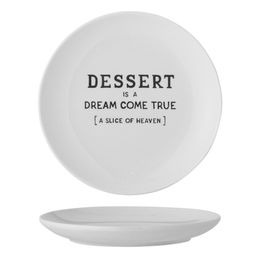 Bloomingville Telly Wendy mit Schrift, Steingut Dessert