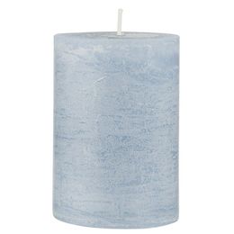 IB Laursen Rustikale Stumpenkerze H&ouml;he 10 cm, &Oslash; 7 cm, hellblau
