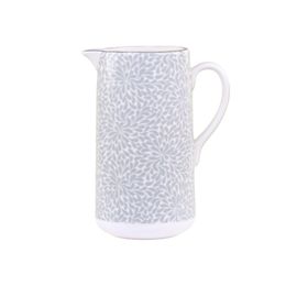 Chic Antique Ar&eacute;s Kanne mit Muster 19,5 x 15 x 9 cm, franz&ouml;sisch grau