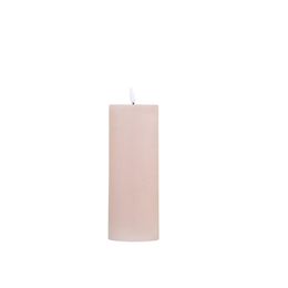 Chic Antique LED Stumpenkerze inkl. Batterien H20/D7,5 cm, staubig rosa