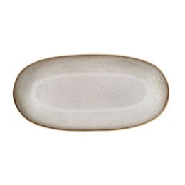 Bloomingville Servierplatte Sandrine L42 x B21cm, grau skandinavische Deko Online Shop