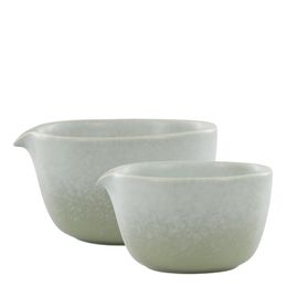 Chic Antique Valence Sch&uuml;ssel mit Ausgie&szlig;er 2er-Set H&ouml;he 6,5, &Oslash;11 cm verte