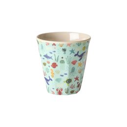 Rice Kleiner Kinderbecher Ocean Print Blau - 160 ml &Oslash; 7 cm, H&ouml;he 7 cm