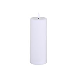 Chic Antique LED Stumpenkerze inkl. Batterien H20/&Oslash;7,5 cm, weiss