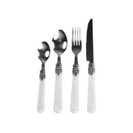 Chic Antique Linas Besteck mit Silber Deko 4-teilig, perlmut skandinavische Deko Online Shop