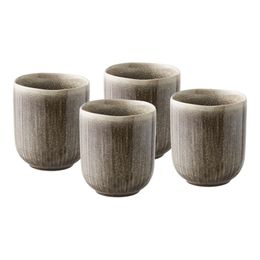House Nordic Viola Mug Mug Grau 4er Set 9,5 cm, &Oslash; 8 cm, grau skandinavische Deko Online Shop