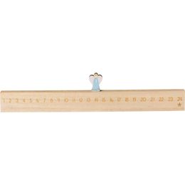 IB Laursen Weihnachtskalender 1-24 aus Holz 50 x 2.5 x 5.5 cm, Engel skandinavische Deko Online Shop