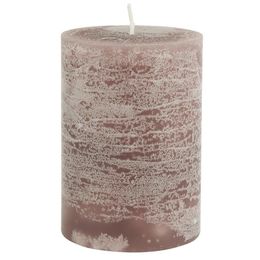 IB Laursen Rustikale Stumpenkerze H&ouml;he 10 cm, &Oslash; 7 cm, malva