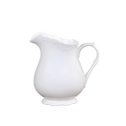 Chic Antique Provence Kanne gro&szlig; 18 cm / 1,1 Liter, wei&szlig; skandinavische Deko Online Shop