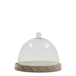 Chic Antique Tours Glasglocke mit Schnitzereien H25/&Oslash; 30 cm natur skandinavische Deko Online Shop