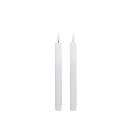 Chic Antique Dinnerkerze Stabkerze LED 2er H24,5/&Oslash;2 cm wei&szlig; skandinavische Deko Online Shop