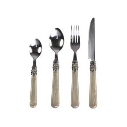 Chic Antique Linas Besteck mit Silber Deko 4-teilig, Champagner skandinavische Deko Online Shop