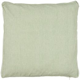 IB Laursen Boxkissenbezug Charlie mit d&uuml;nnen Streifen 45 x 45cm, Gr&uuml;n