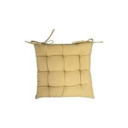 Chic Antique Sitzkissen Nimes mit Bindeband L40/B40 cm, honig skandinavische Deko Online Shop