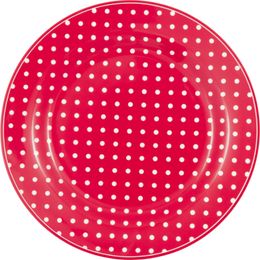 GreenGate Dessert Teller, Fr&uuml;hst&uuml;cksteller Dotty &Oslash; 20 cm, rot skandinavische Deko Online Shop