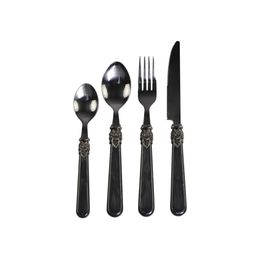 Chic Antique Linas Besteck mit Silber Deko 4-teilig, antik schwarz skandinavische Deko Online Shop