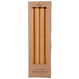 IB Laursen Adventskerze 1-4 Schachtel mit 4 Kerzen H&ouml;he 29, &Oslash; 2.2 cm, honig