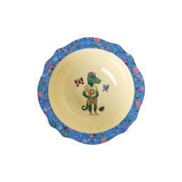 Rice Kleine Vintage Sch&uuml;ssel Nathalie L&eacute;t&eacute; &Oslash; 14 cm, H&ouml;he 5 cm, blau