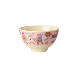 Rice Kleine Kinder Melamin Sch&uuml;ssel Hero Pink - 300 ml &Oslash; 11 cm, H&ouml;he 6 cm skandinavische Deko Online Shop