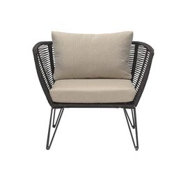Bloomingville Lounge Stuhl Mundo L87 x B74 x H72cm, schwarz skandinavische Deko Online Shop