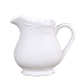 Chic Antique Provence Milch K&auml;nnchen H9 cm / 250 ml, wei&szlig; skandinavische Deko Online Shop