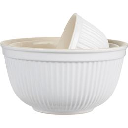 IB Laursen Schalensatz 3er Set Mynte 14 cm, &Oslash; 26 cm, Pure White