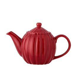 Bloomingville Latina Teekanne, Steingut &Oslash; 13xH17 cm, red skandinavische Deko Online Shop