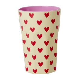 Rice Melamin Becher Darling Hearts Hoch, 400 ml &Oslash; 9 cm, H&ouml;he 13 cm