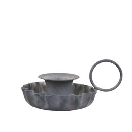 Chic Antique Kammerleuchter aus Metall H4,5 x L9 x B6,5 cm, antique zink skandinavische Deko Online Shop