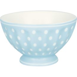 GreenGate French Bowl, M&uuml;slischale Dotty &Oslash; 10 cm, H&ouml;he 6 cm, pale blue