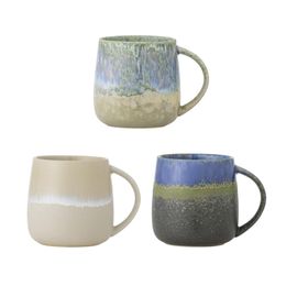 Bloomingville Becher Cloe Multicolor 3er &Oslash; 9,5xH10 cm, blau