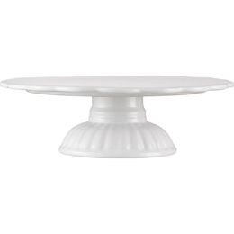 IB Laursen Tortenplatte mit Fu&szlig; Mynte Pure White
