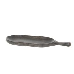 Chic Antique Tours Tablett mit Henkel Schwarz L38/B15 cm skandinavische Deko Online Shop