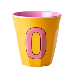 Rice Melamin Becher Buchstaben &Oslash;9 x H9cm, mehrfarbig, O2