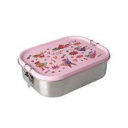 Rice Edelstahl Kinder Lunchbox Brotbox Hero Pink - Large - 1400 ml L:21 cm, B:16 cm, H&ouml;he 6 cm