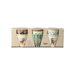 Rice Kinderbecher Small Cup aus Melamin Hero, 6er Pack Gr&uuml;n, 6x 160 cm