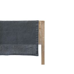 Chic Antique Leinen Tischl&auml;ufer L150/B45 cm, kohle skandinavische Deko Online Shop