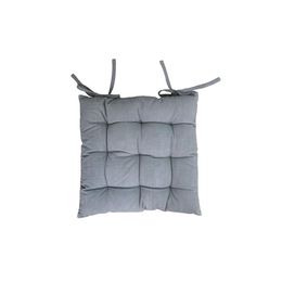 Chic Antique Sitzkissen Nimes mit Bindeband L40/B40 cm, kohle skandinavische Deko Online Shop