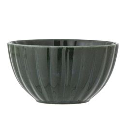 Bloomingville Latina Schale, Steingut &Oslash; 12xH6,5 cm, gr&uuml;n