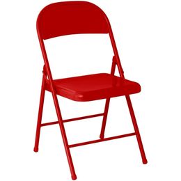 IB Laursen Klappstuhl aus Metall 46 x 44 x 83 cm, rot