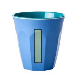 Rice Melamin Becher Buchstaben &Oslash;9 x H9cm, mehrfarbig, I1