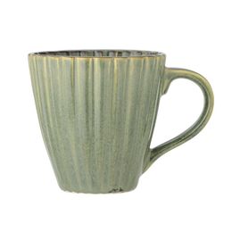 Bloomingville Latina Becher, Steingut &Oslash; 8,5xH8,5 cm, hellgr&uuml;n