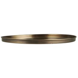 IB Laursen Kerzentablett aus Metall mit Kante H&ouml;he 1.3, &Oslash; 22 cm, messing skandinavische Deko Online Shop