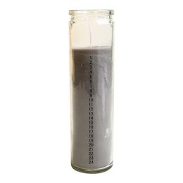 Det Gamle Apotek Kalenderkerze im Glas 21 cm, &Oslash; 6 cm, grau skandinavische Deko Online Shop