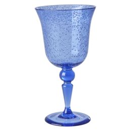 Rice Acryl Weinglas Bubble blau