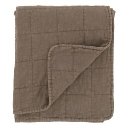 Chic Antique Aix Vintage Quilt 180 x 130 cm, walnuss