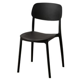 Boltze Stuhl Primus | Robuster Kunststoff-Stuhl Skandi-Stil 42 x 40 x 79 cm, Schwarz skandinavische Deko Online Shop